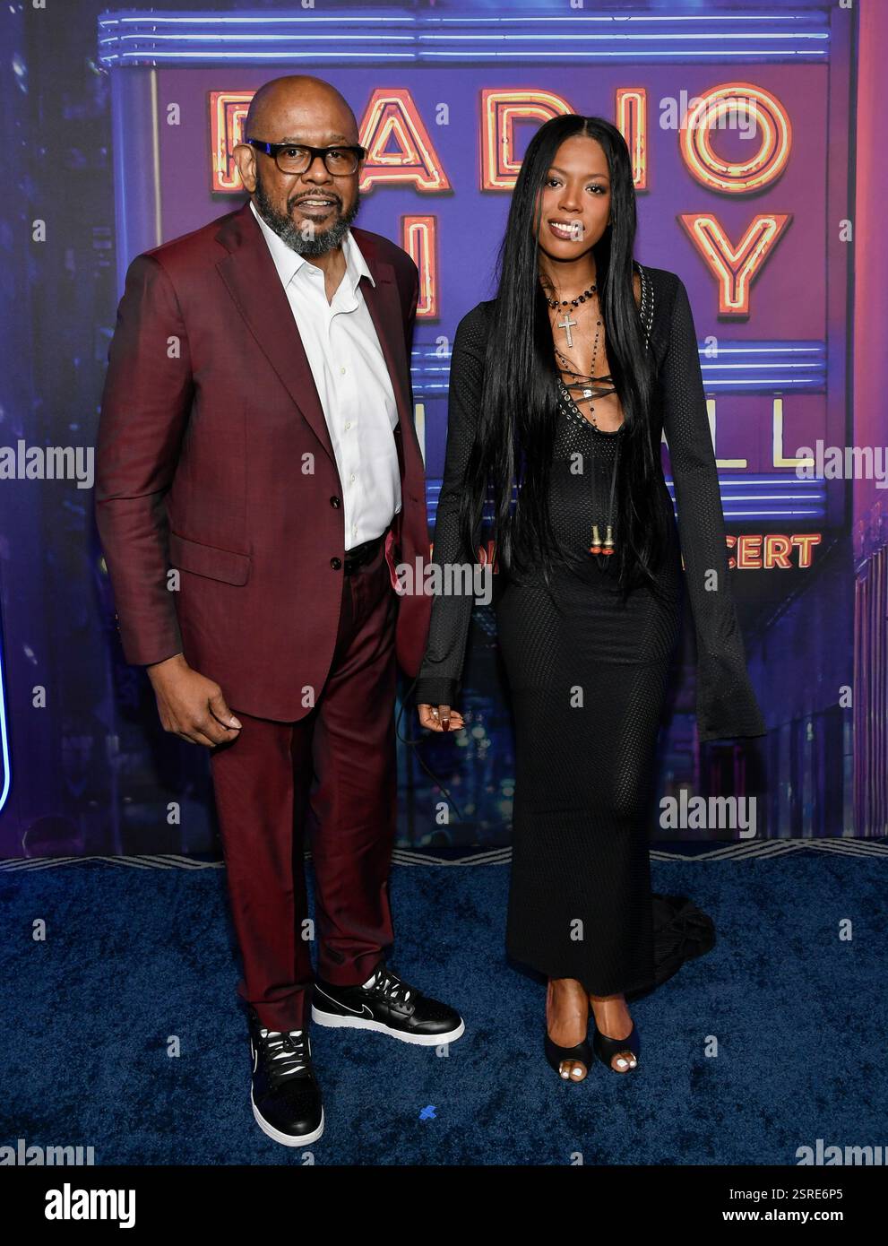 Forest Whitaker, left, and daughter True Whitaker attend the SNL50: The Homecoming Concert at ...