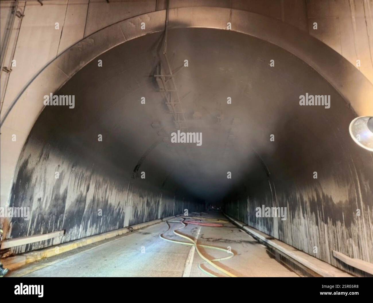 This photo provided by the Wyoming Highway Patrol shows the westbound ...