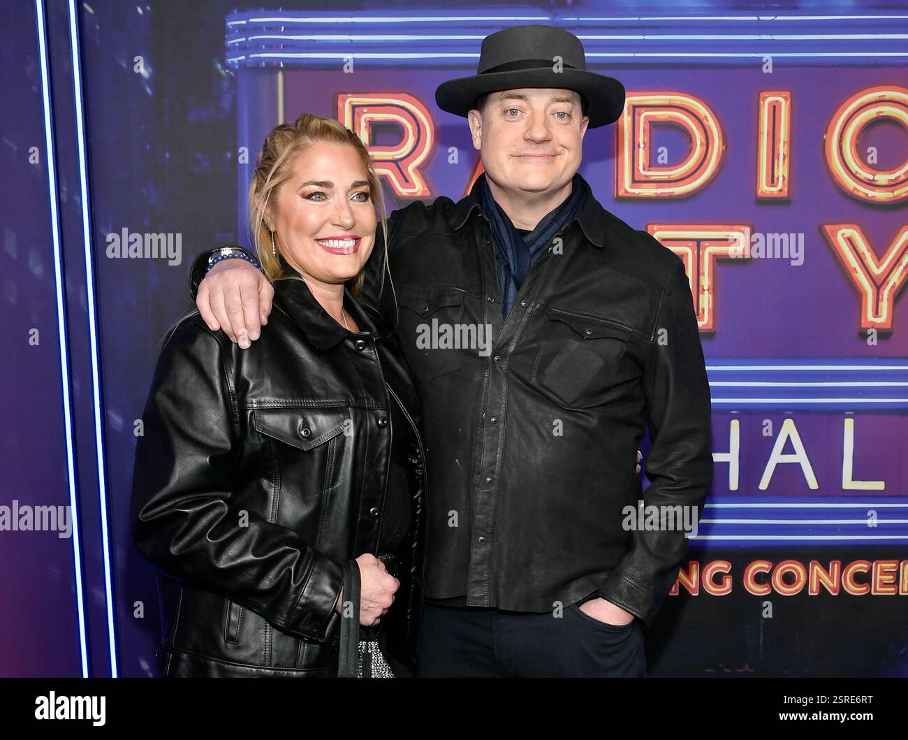 Brendan Fraser, right, and Jeanne Moore attend the SNL50: The ...