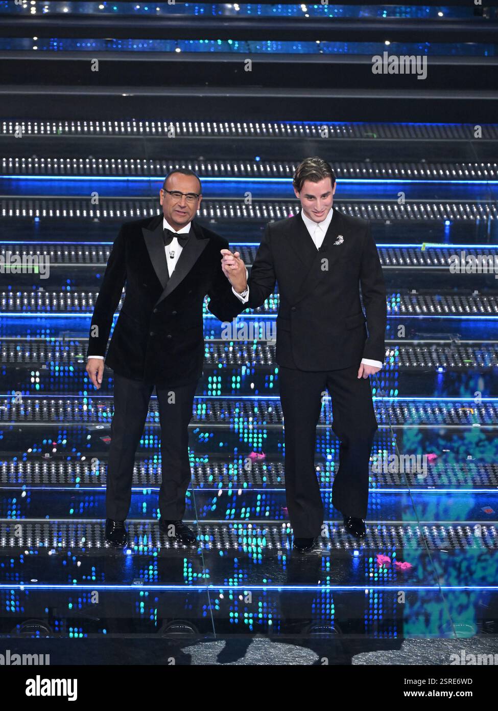 Sanremo, Italy. 16th Feb, 2025. Fifth Evening - Finale In the photo ...