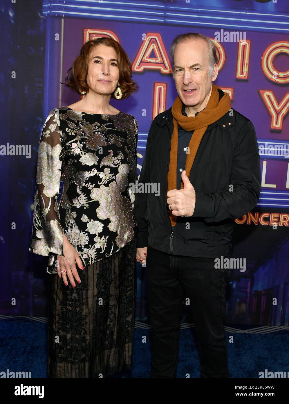 Bob Odenkirk, right, and wife Naomi Odenkirk attend the SNL50: The Homecoming Concert at Radio ...