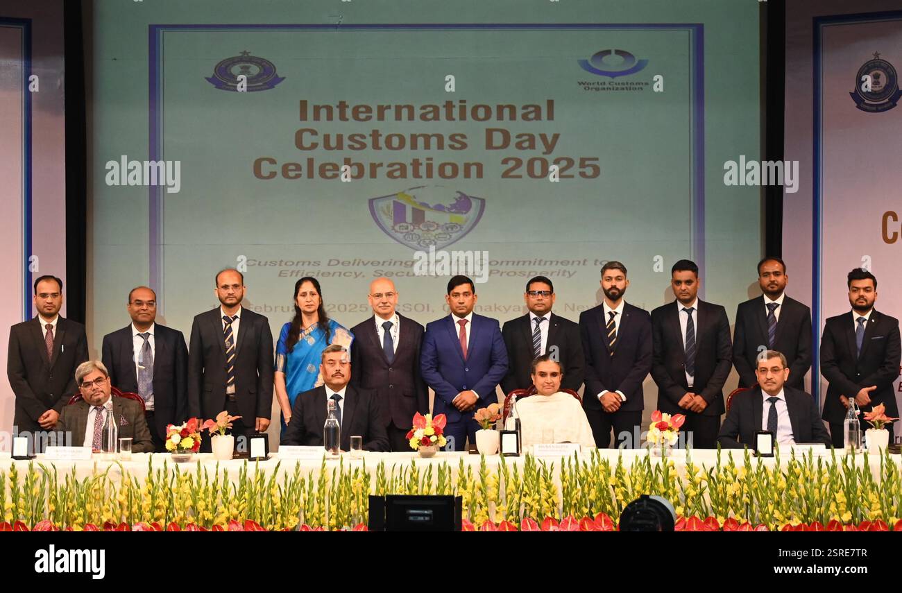 New Delhi, India. 15th Feb, 2025. NEW DELHI, INDIA - FEBRUARY 15: (L-R ...