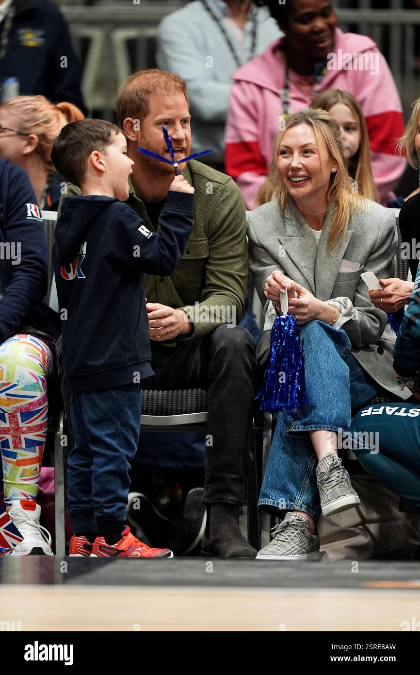The Duke of Sussex watching the sitting volleyball at Vancouver ...