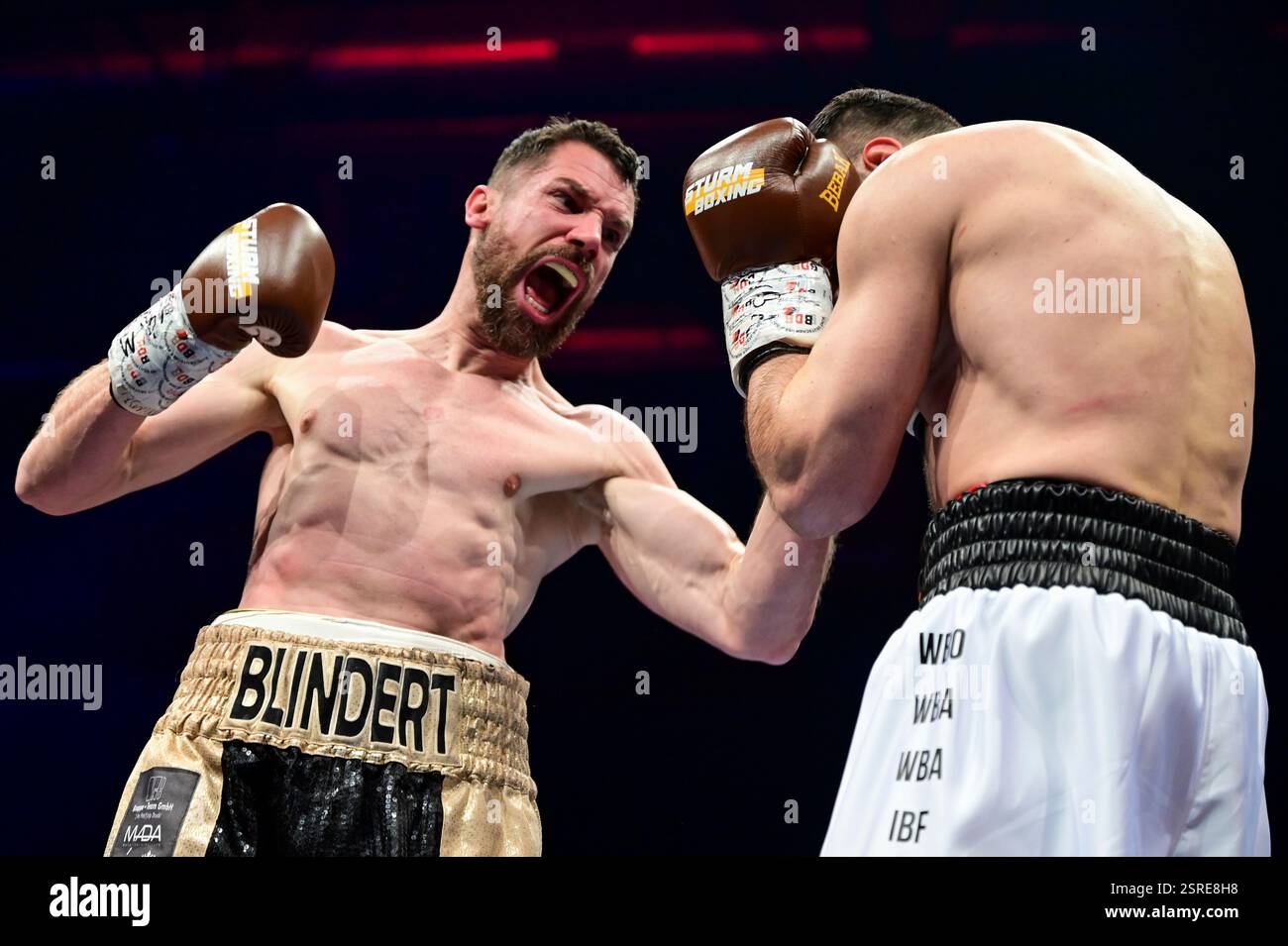 GER, Neu-Ulm, AGON x Sturm Boxing Fight Night am 15. Februar 2025 in Neu-Ulm - Ratiopharm Arena ...