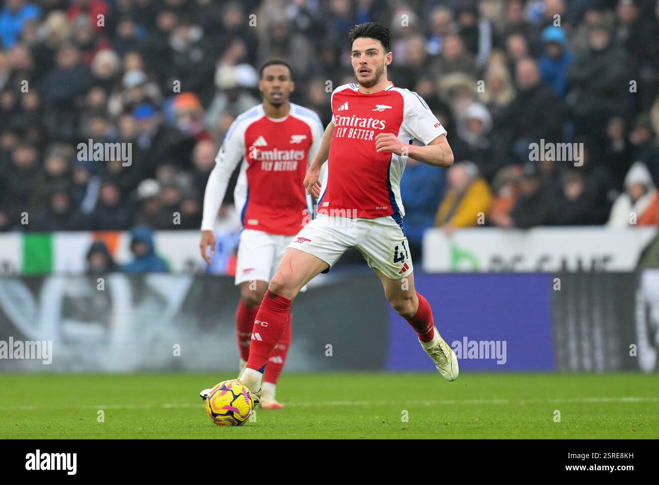 Declan Rice of Arsenal in action during the Premier League match ...