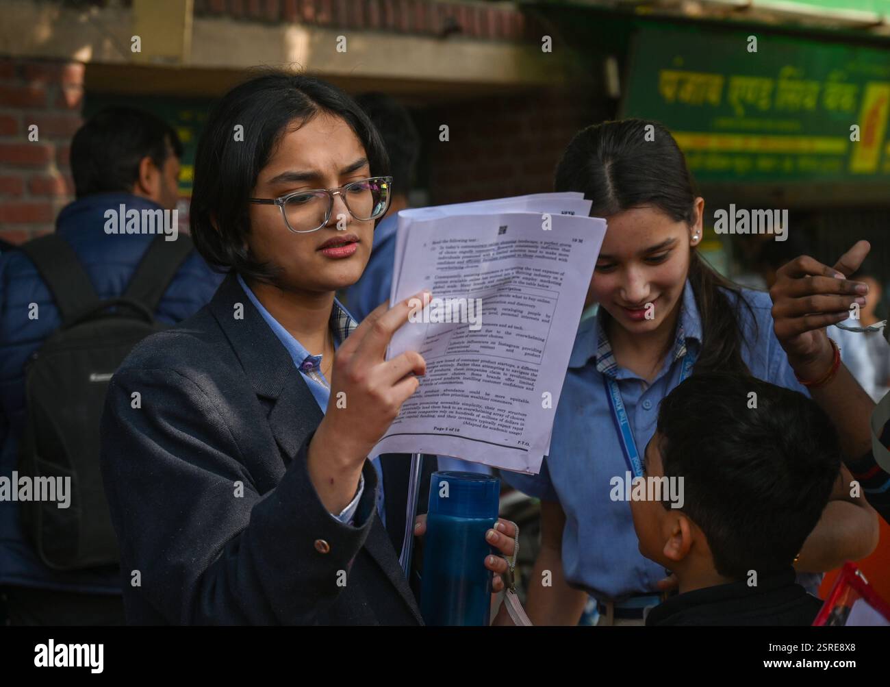 New Delhi, India. 15th Feb, 2025. NOIDA, INDIA - FEBRUARY 15: Students ...