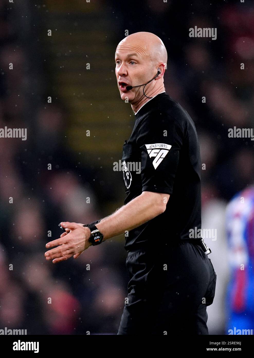 Referee Anthony Taylor during the Premier League match at Selhurst Park ...