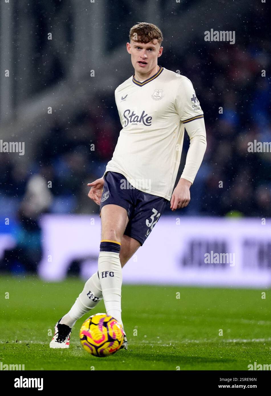 Everton’s Jarrad Branthwaite during the Premier League match at ...