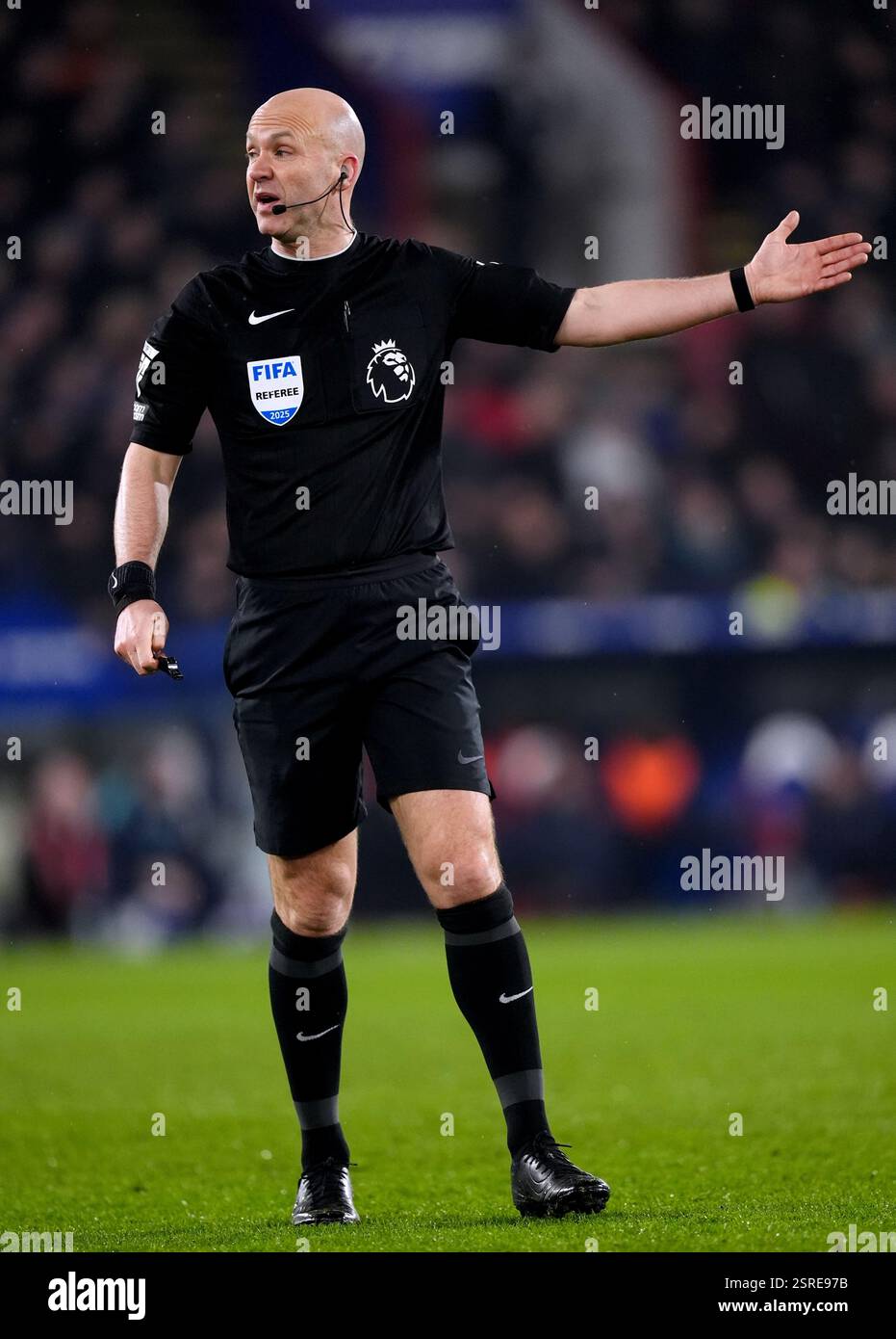 Referee Anthony Taylor during the Premier League match at Selhurst Park ...