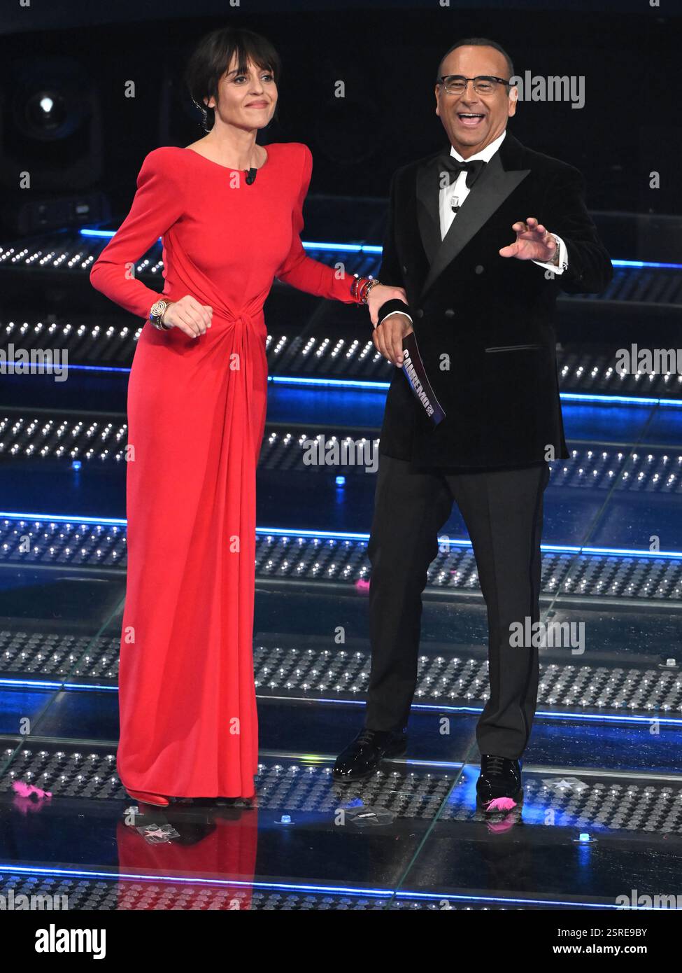 Sanremo, Italy. 16th Feb, 2025. Fifth Evening - Finale In the photo ...