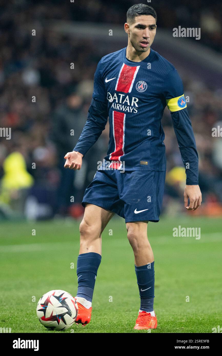 Achraf Hakimi of Paris during the French championship Ligue 1 football ...
