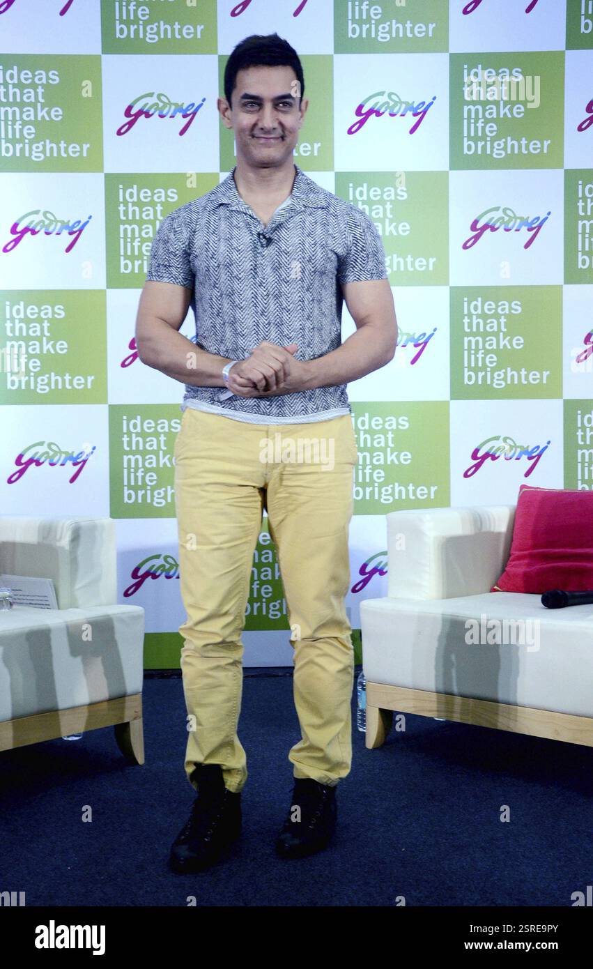 Bollywood actor Aamir Khan, visited the Godrej group campus to promote ...