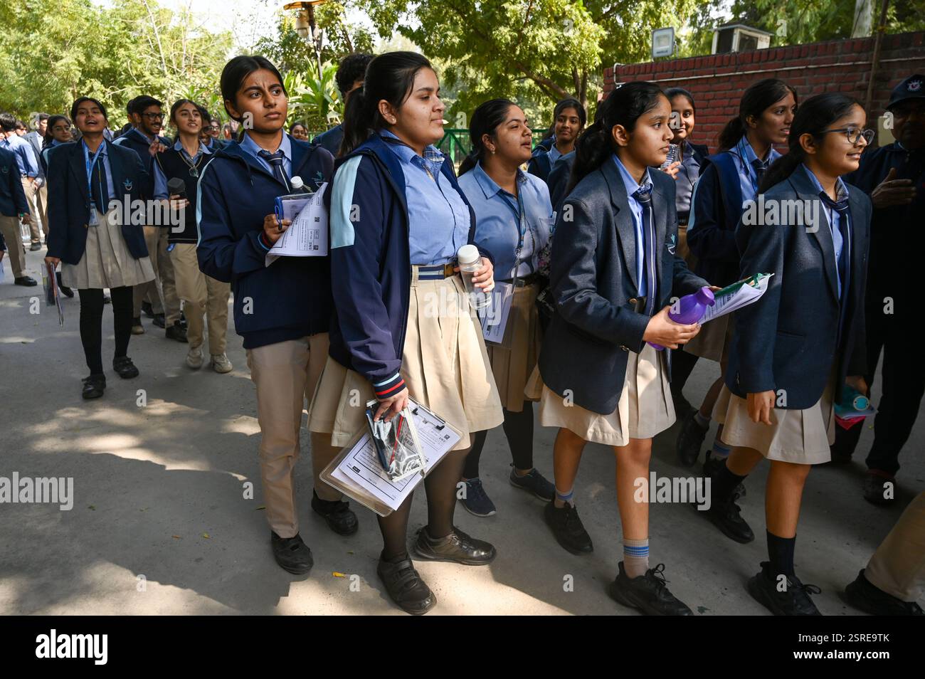 New Delhi, India. 15th Feb, 2025. NOIDA, INDIA - FEBRUARY 15: Students ...