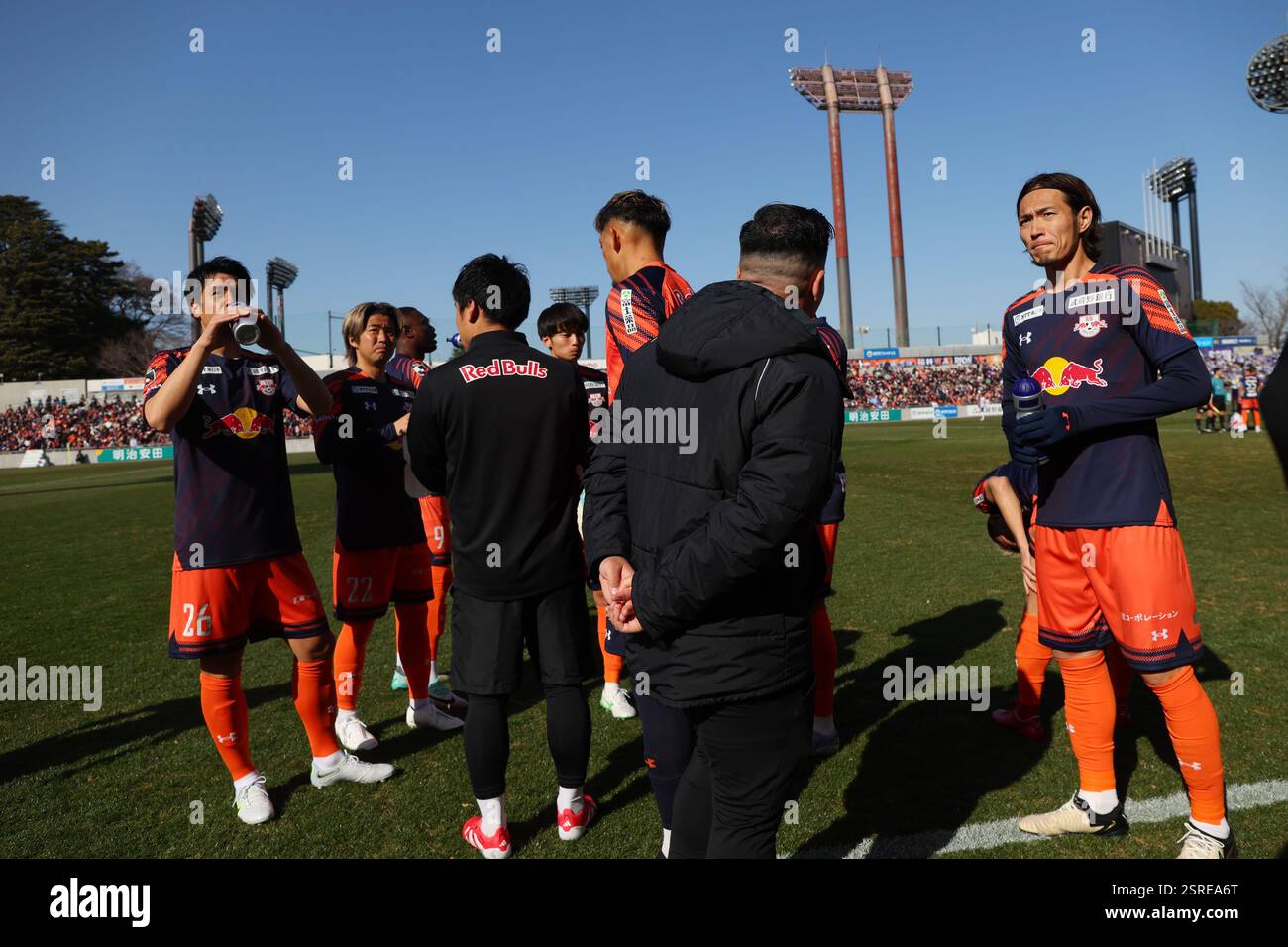 Saitama, Japan. 15th Feb, 2025. RBRB Omiya Ardija team group Football/Soccer : 2025 J2 League ...