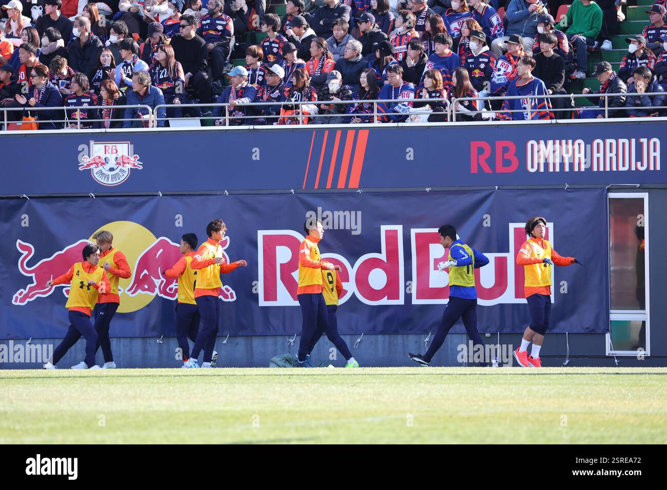 Saitama, Japan. 15th Feb, 2025. RBRB Omiya Ardija team group Football/Soccer : 2025 J2 League ...