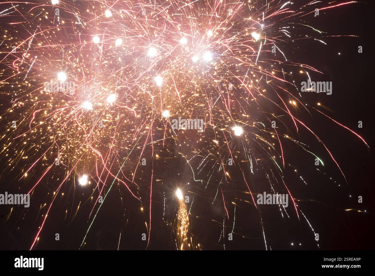 Firework in sky, celebrating Gudi Padva Festival, Thane Maharashtra ...