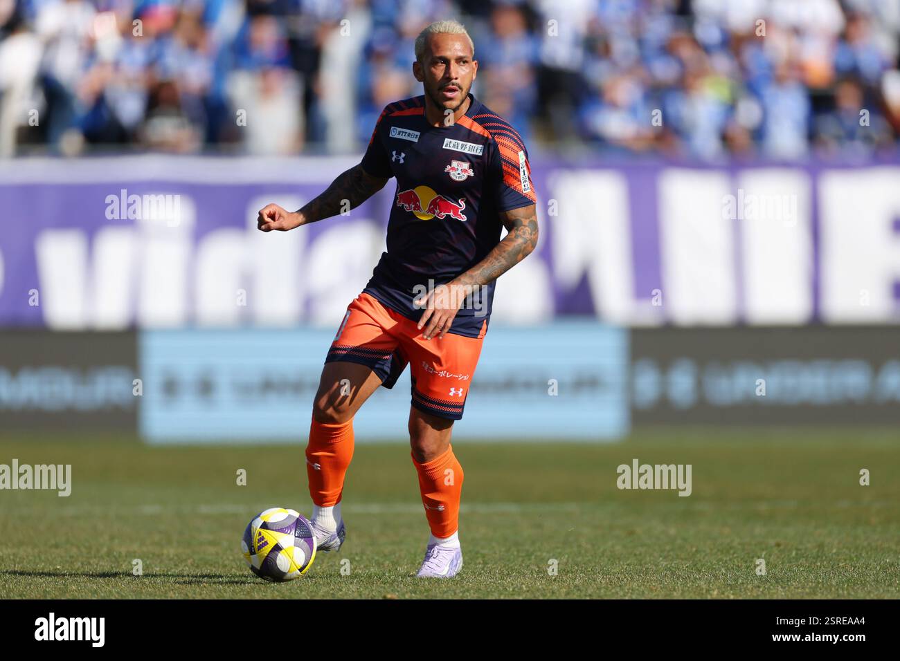 Saitama, Japan. 15th Feb, 2025. Arthur Silva (Ardija) Football/Soccer : 2025 J2 League match ...