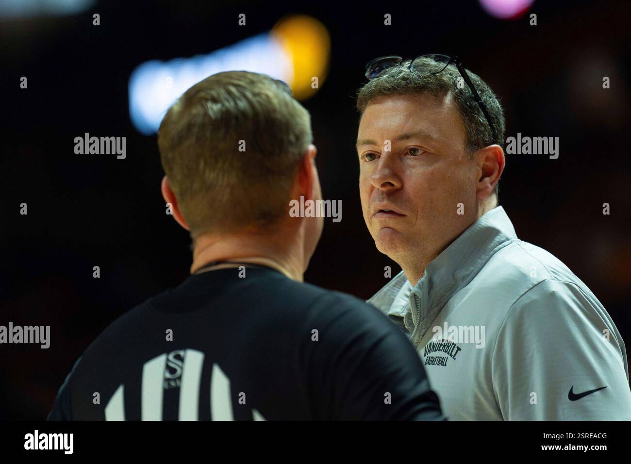February 15, 2025: head coach Mark Byington of the Vanderbilt ...