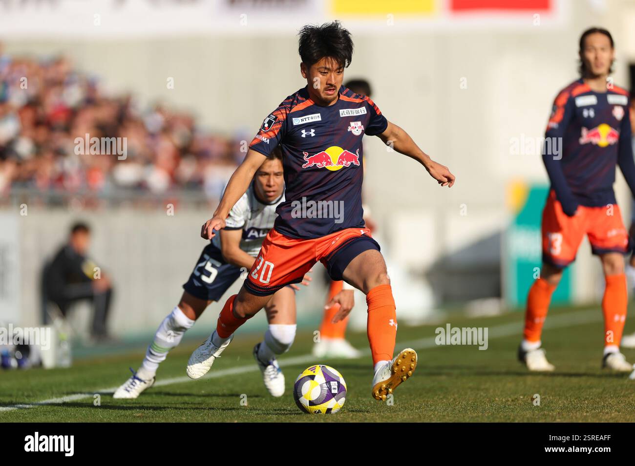 Saitama, Japan. 15th Feb, 2025. Wakaba Shimoguchi (Ardija) Football/Soccer : 2025 J2 League ...