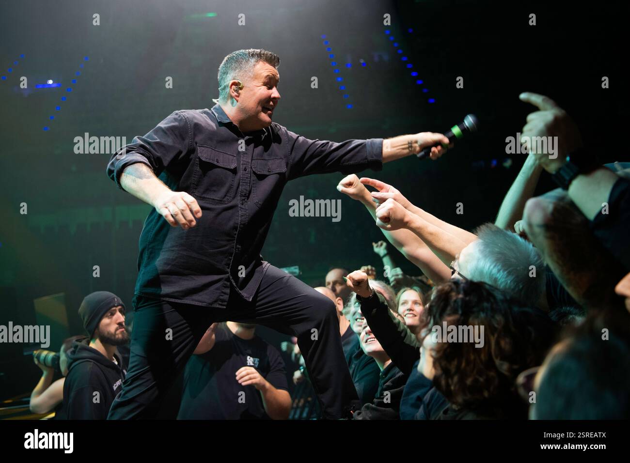 American Celtic punk and from Boston, Dropkick Murphys performing live ...