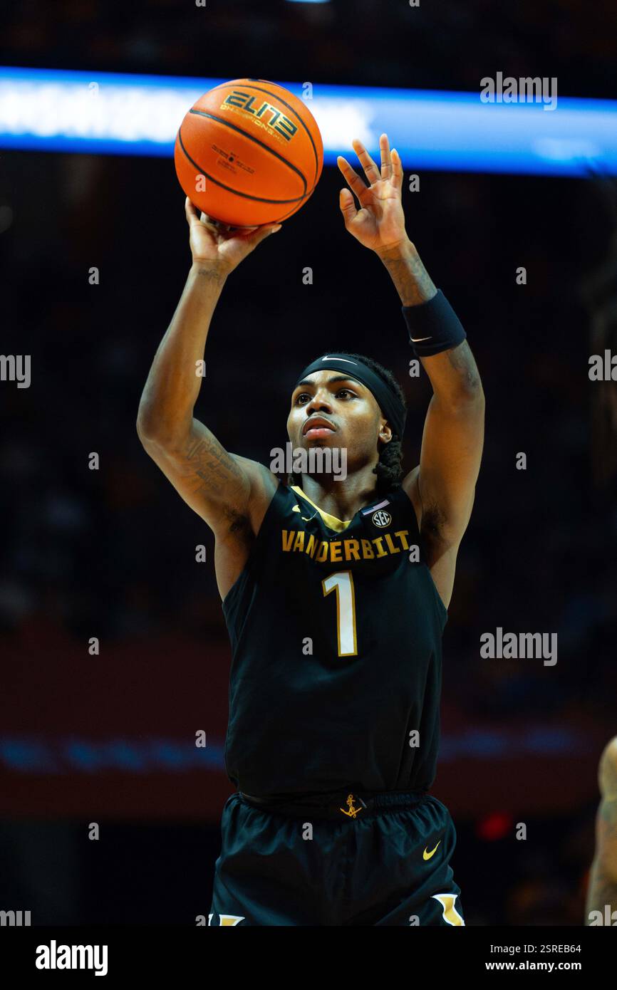 February 15, 2025: Jason Edwards (1) of the Vanderbilt Commodores ...
