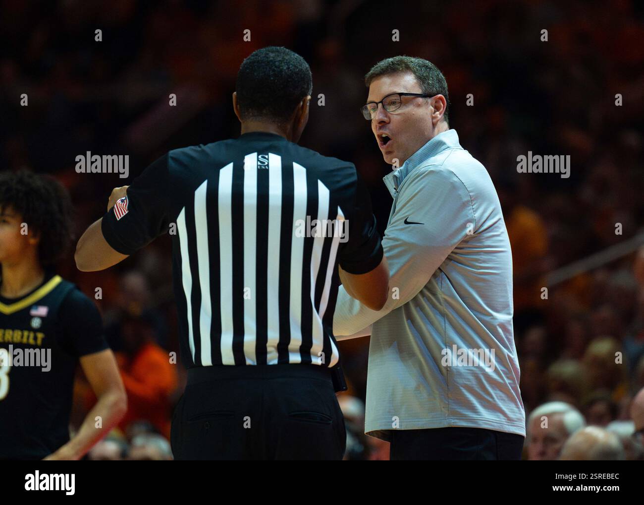 February 15, 2025: head coach Mark Byington of the Vanderbilt ...
