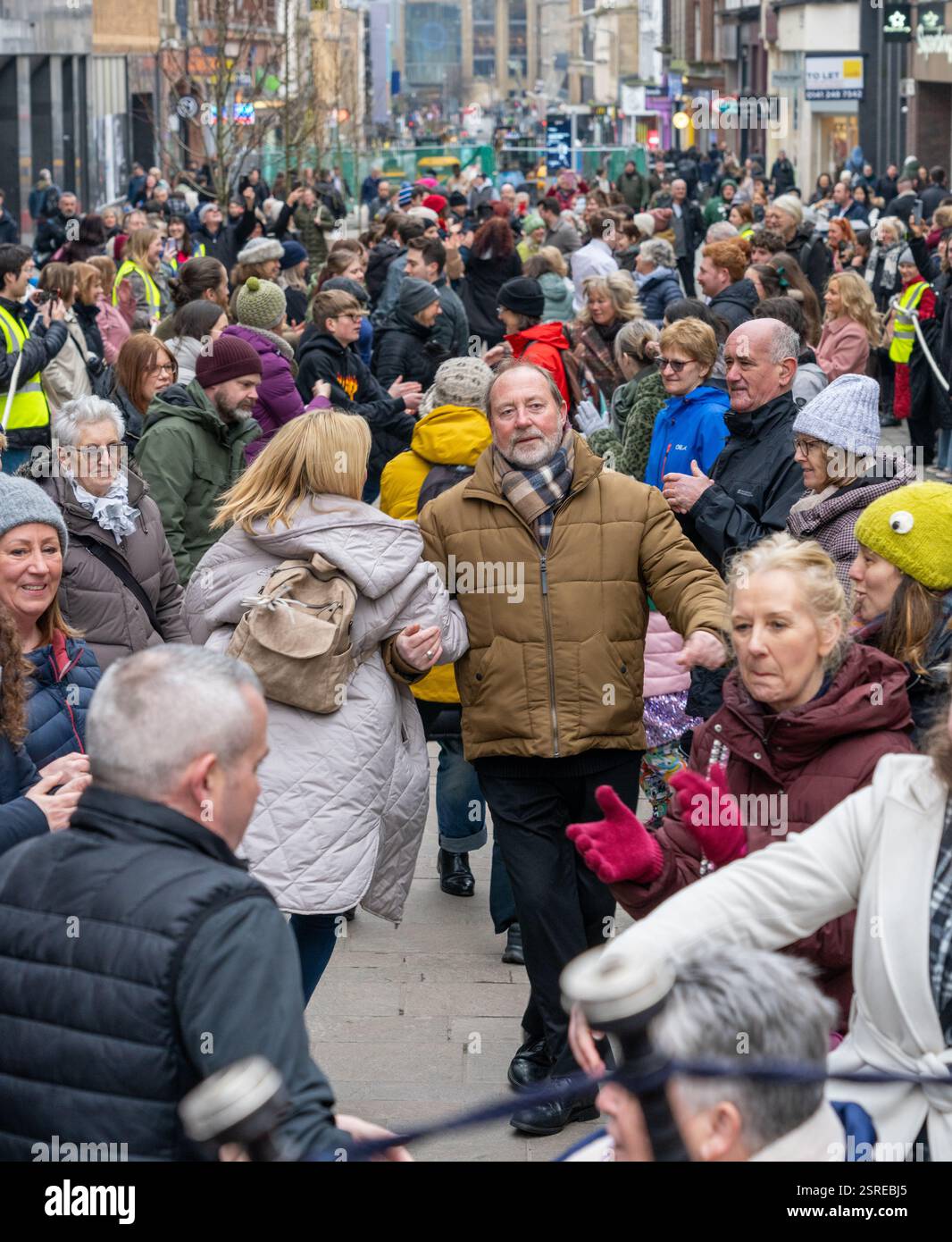 Glasgow, UK. 15th Feb, 2025. Highland dancers, Caragh MacKinnon and ...