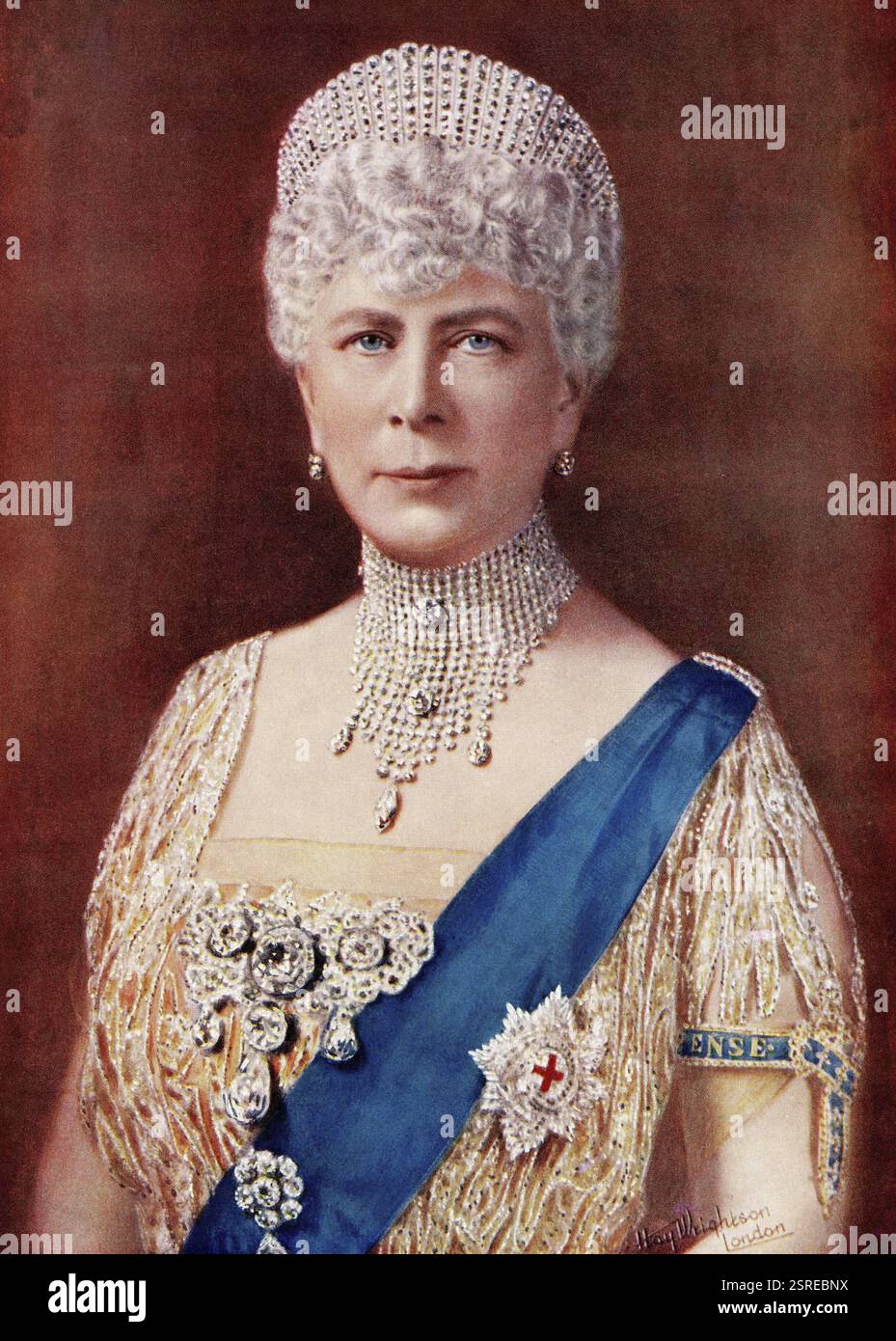 Old vintage photo of Mary of Teck Stock Photo - Alamy