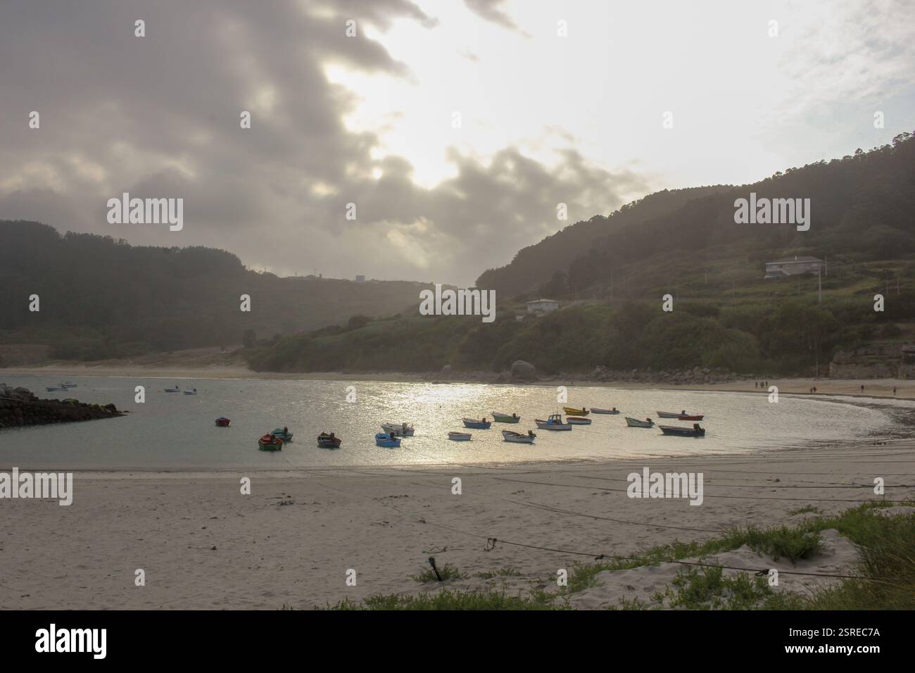 sunset in Estaca de Bares beach in Spain Stock Photo - Alamy