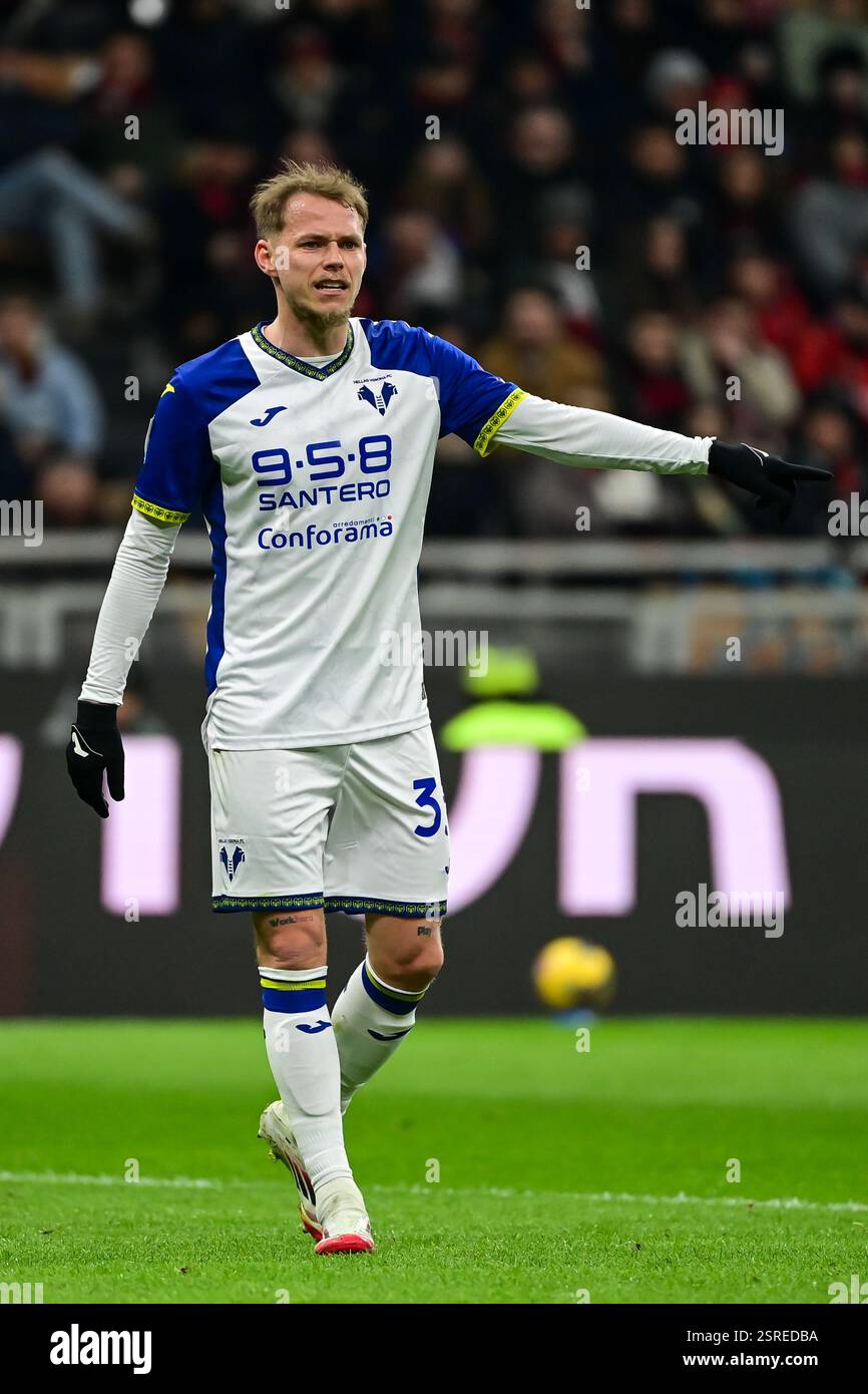 Hellas Verona's Slovakian midfielder #33 Ondrej Duda gestures during ...