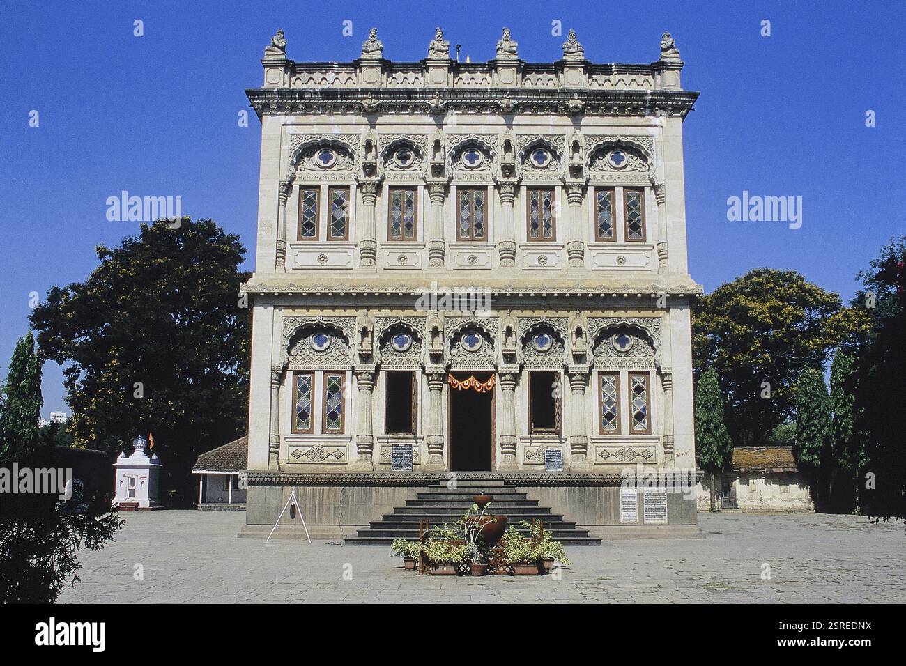 Facade of imposing edifice Shinde Chhatri, Wanawadi, Pune, Maharashtra ...