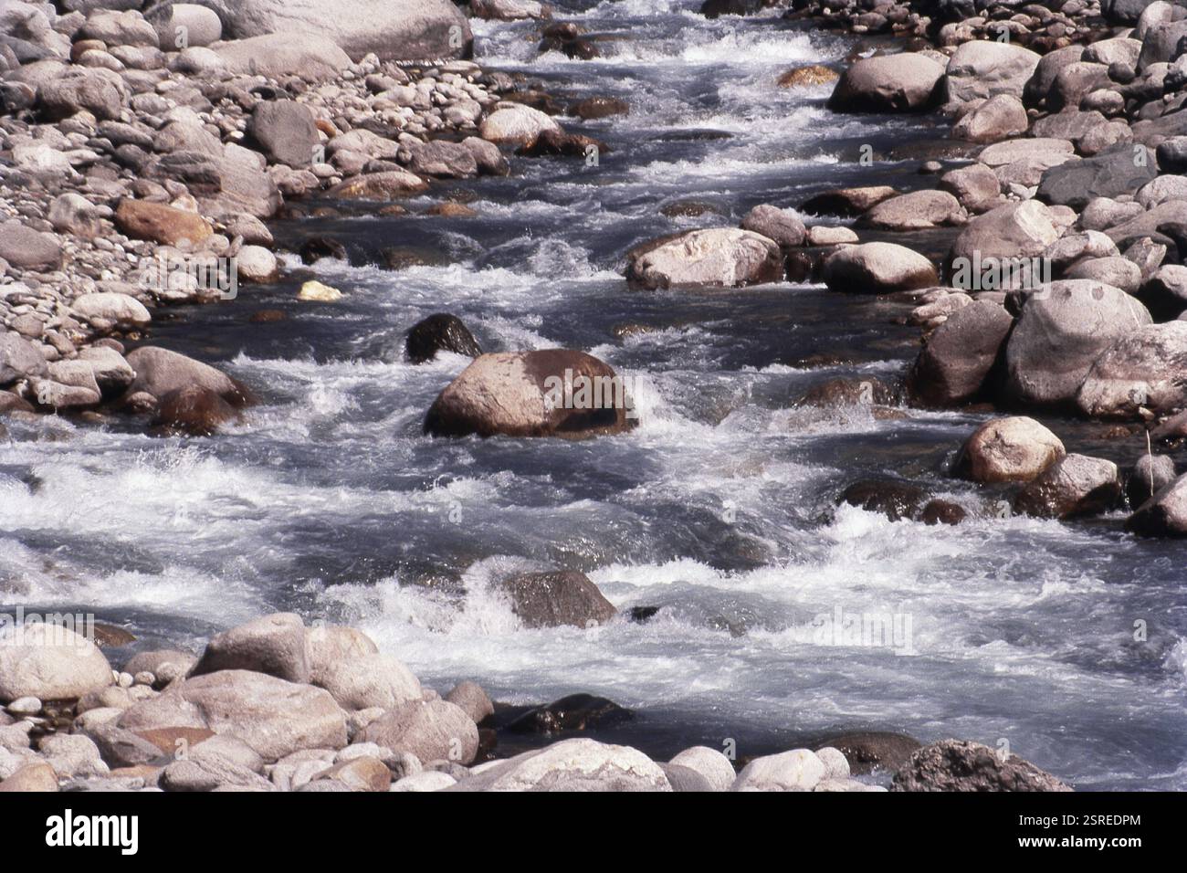 View of Beas river, Manali, Himachal Pradesh, India, Asia Stock Photo ...