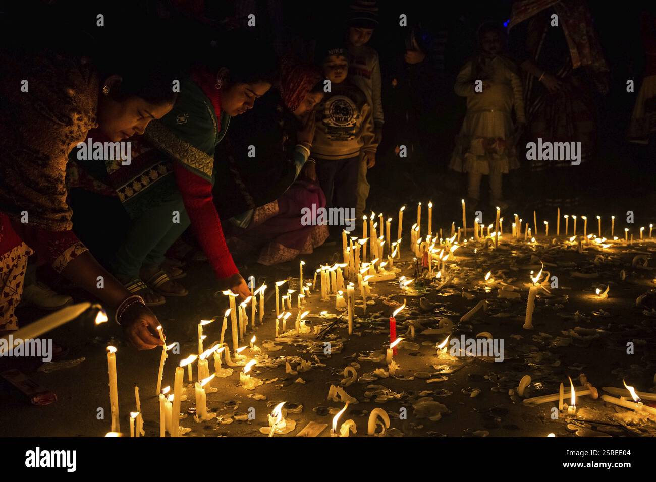 Christmas celebrations at local church, Kolkata, west Bengal, India ...