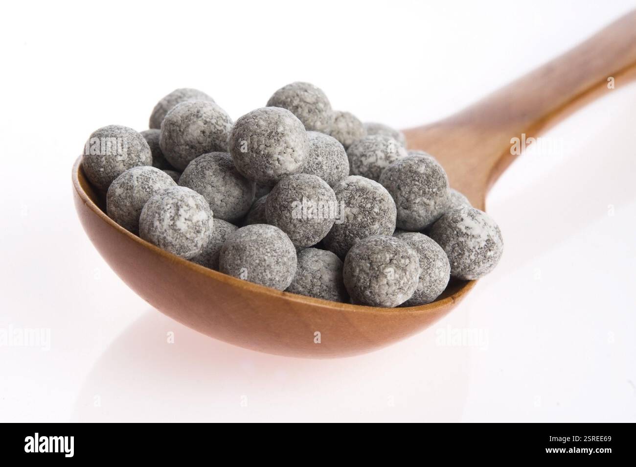 Tapioca pearls with lime. white bubble tea ingredients, poland Stock ...