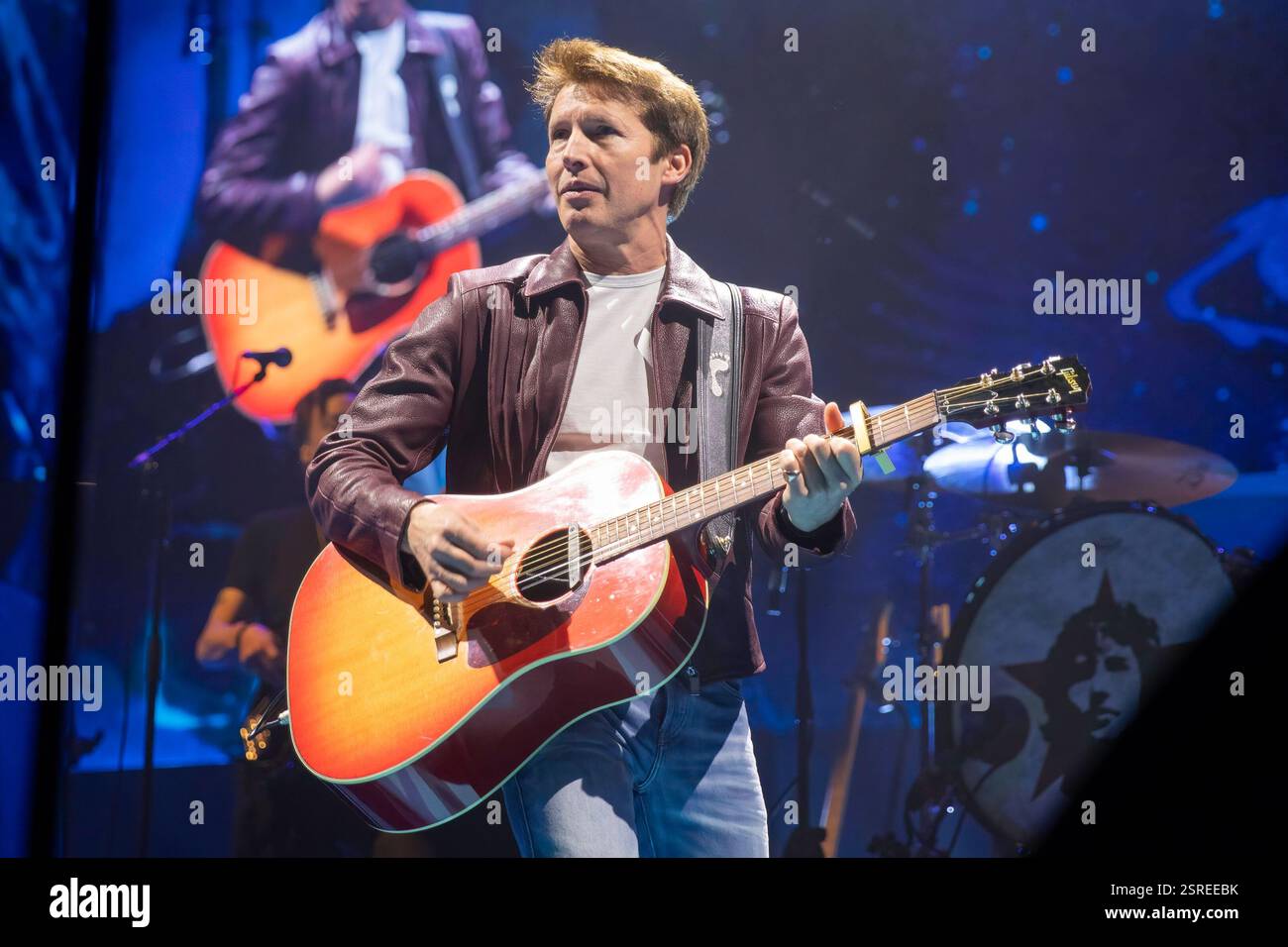 Manchester, England, 15th February, 2025. James Blunt performing at AO ...