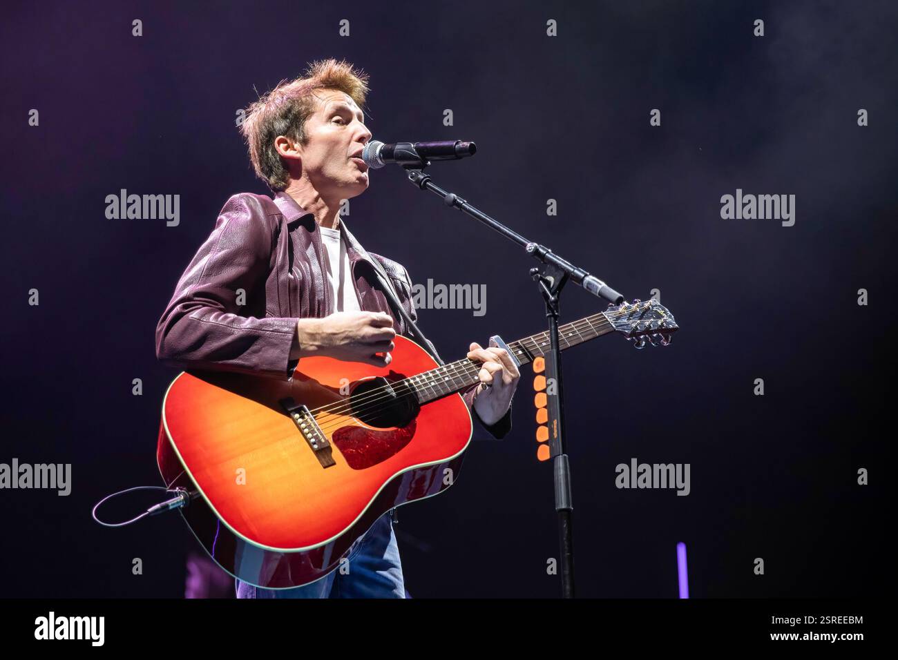 Manchester, England, 15th February, 2025. James Blunt performing at AO ...