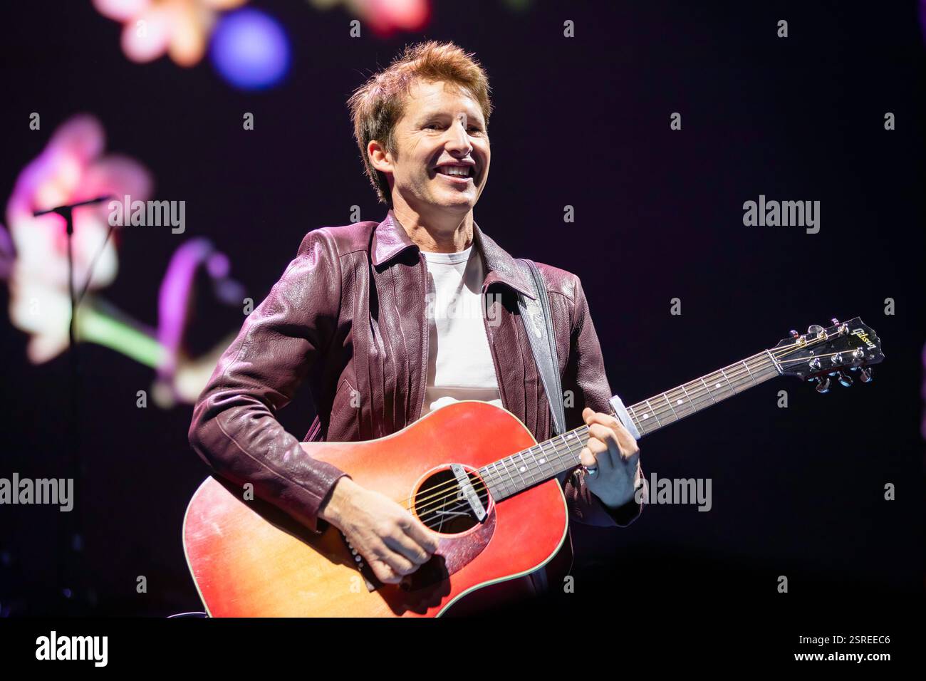 Manchester, England, 15th February, 2025. James Blunt performing at AO ...