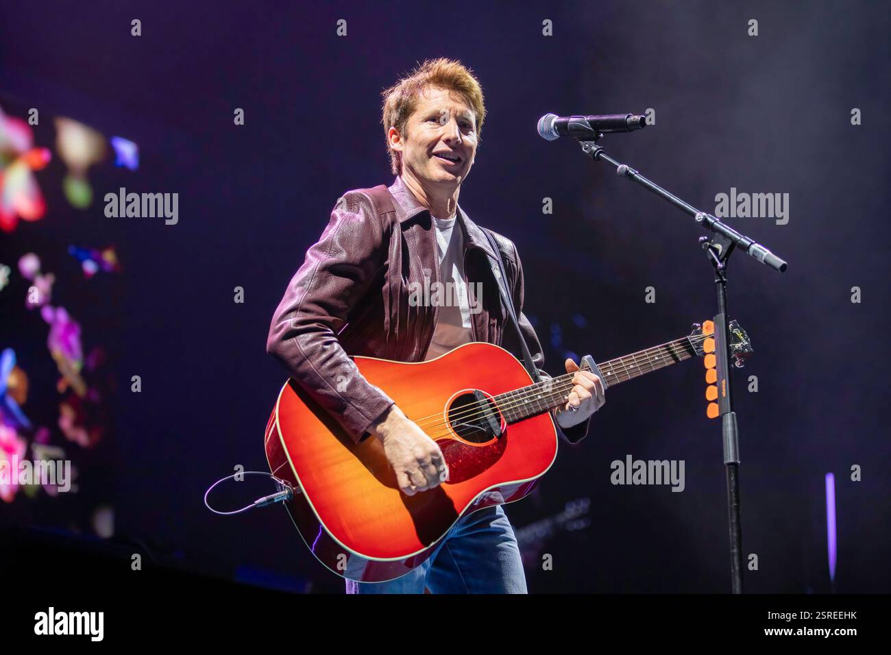 Manchester, England, 15th February, 2025. James Blunt performing at AO ...