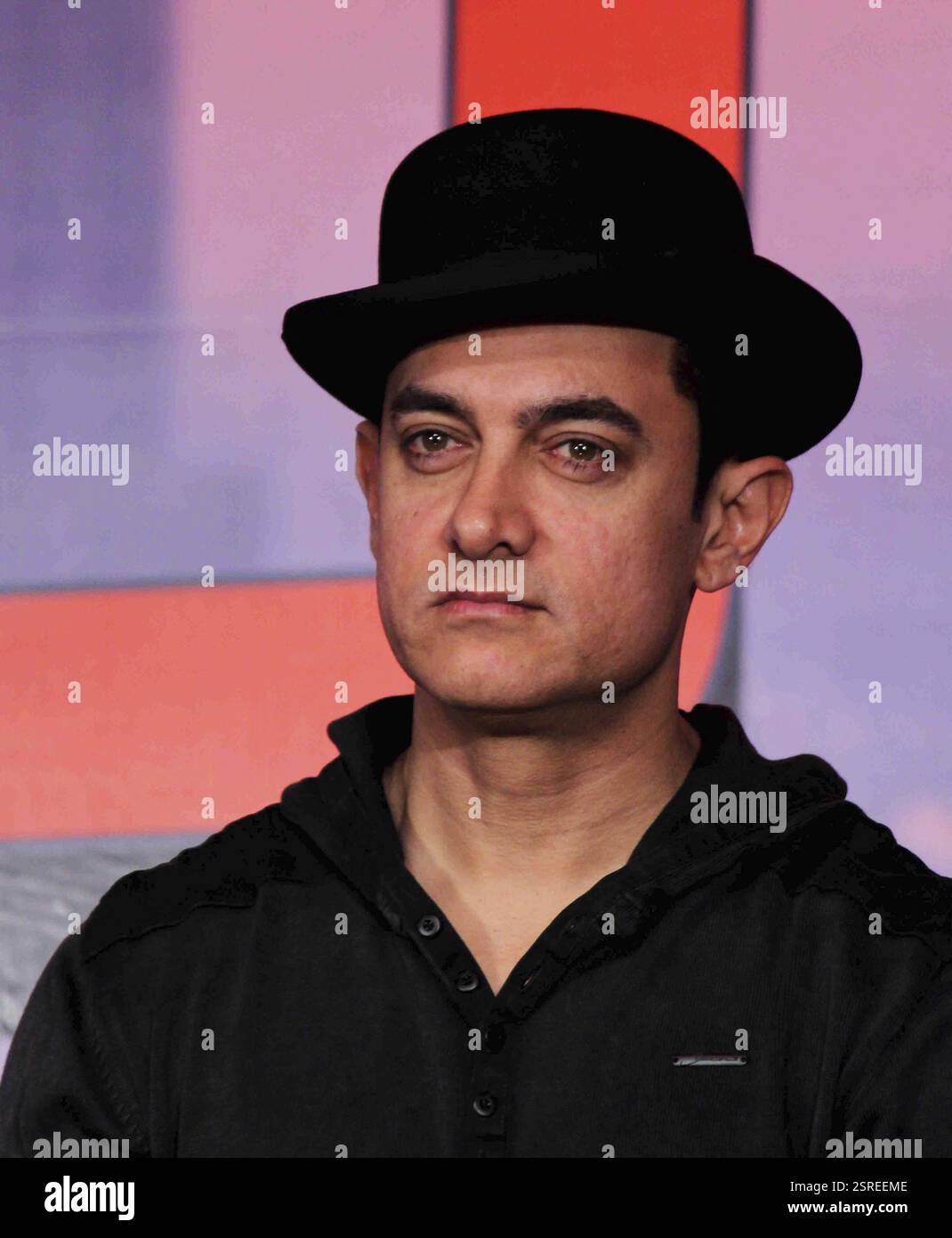 Bollywood actor Aamir Khan during the press conference to promote the ...