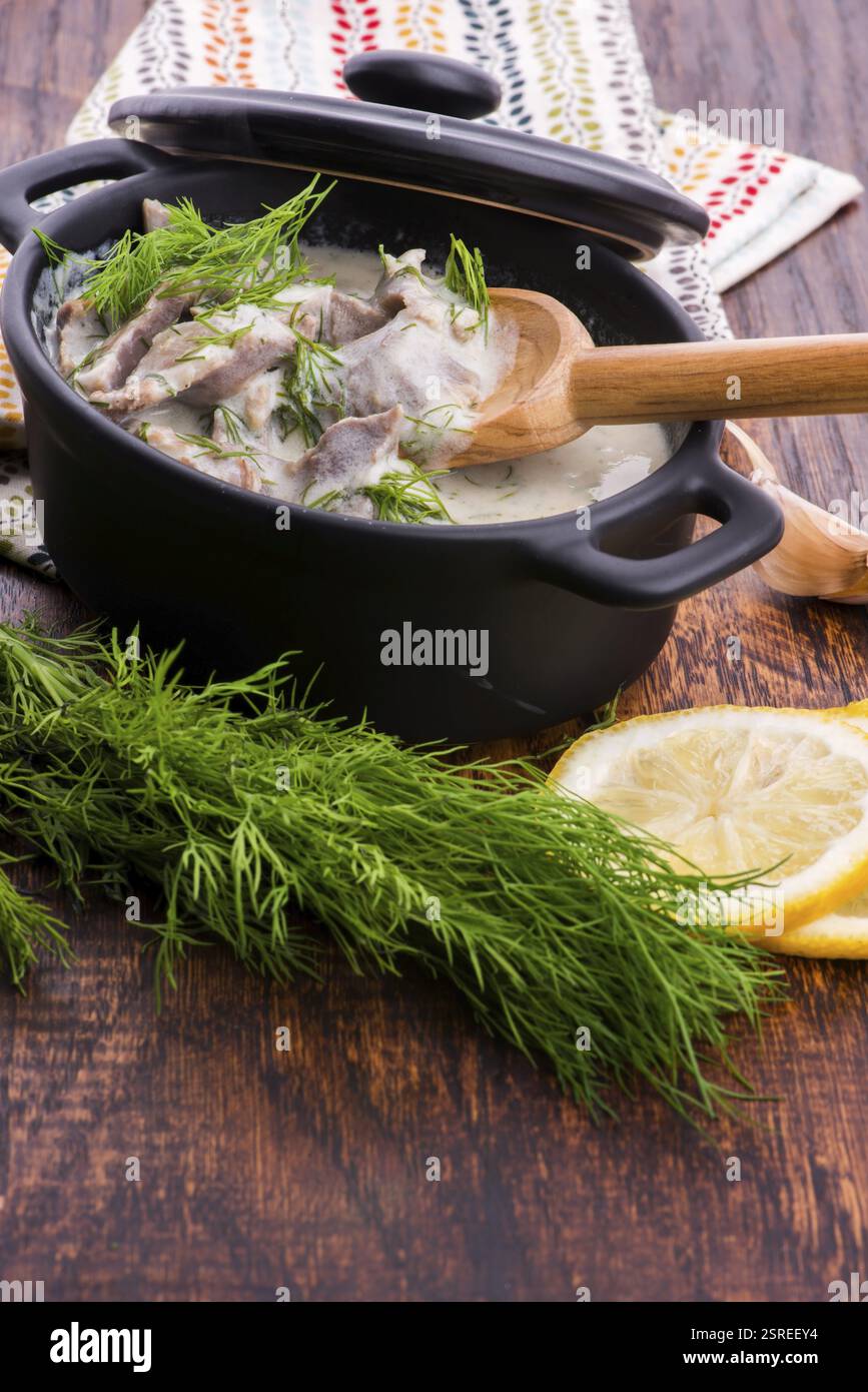 Turkish traditional tripe soup, iskembe corbasi and offal soup Stock ...