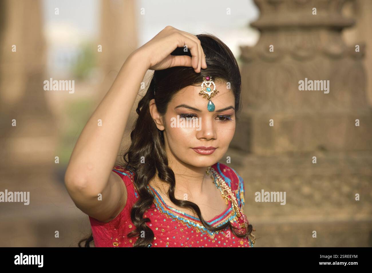 Indian ladies in traditional costume hi-res stock photography and ...