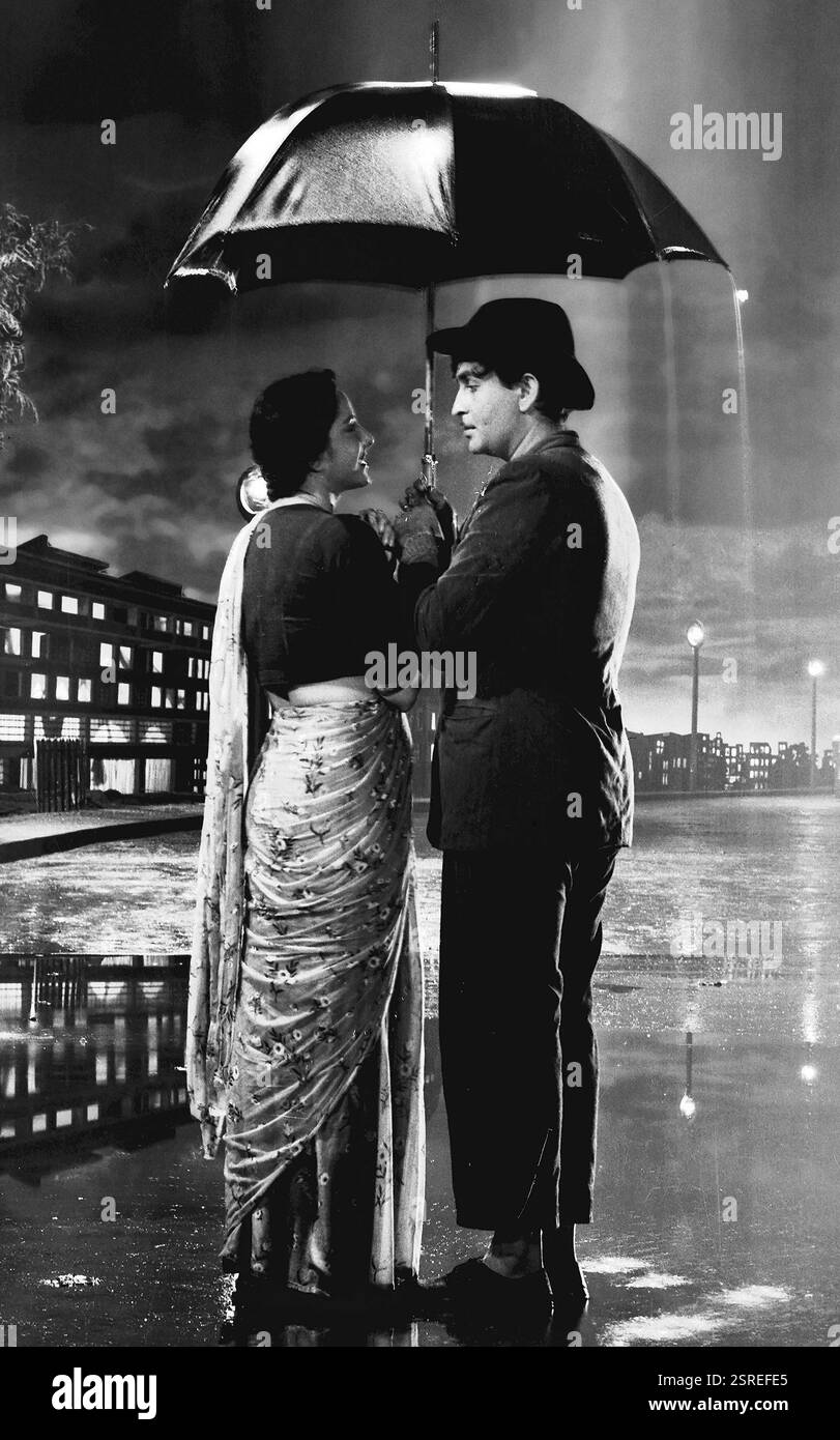 Indian Bollywood actress actor Raj Kapoor and Nargis, India, Asia, 1955 ...