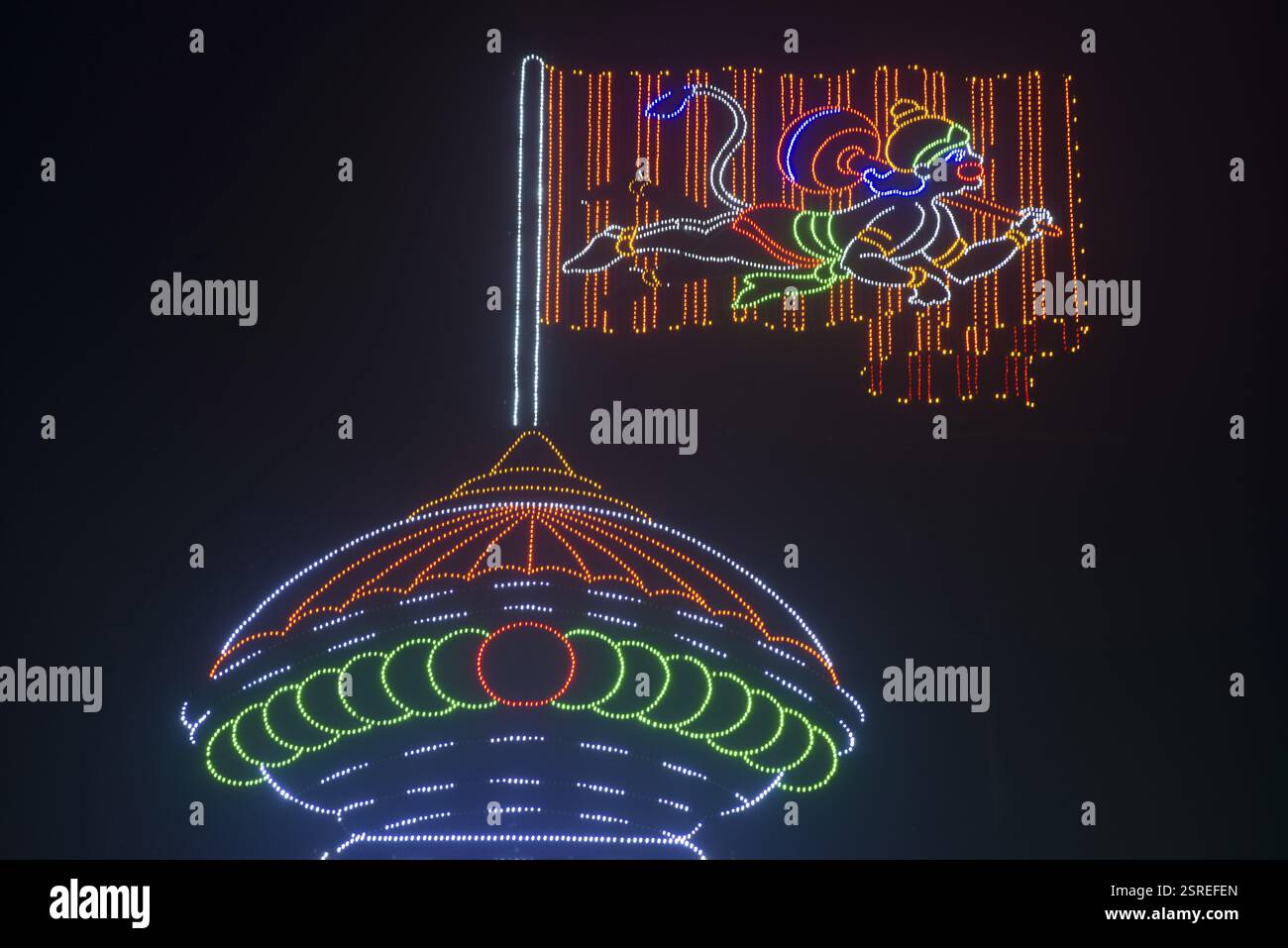 Lord hanuman flag hi-res stock photography and images - Alamy