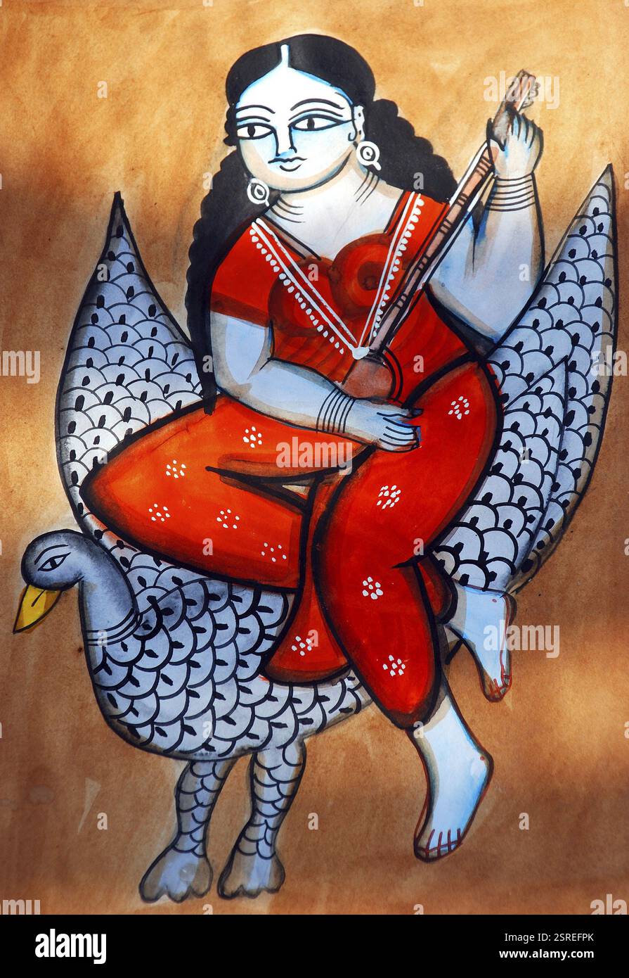 Traditional painting patachitra, Kolkata, West Bengal, India, Asia ...