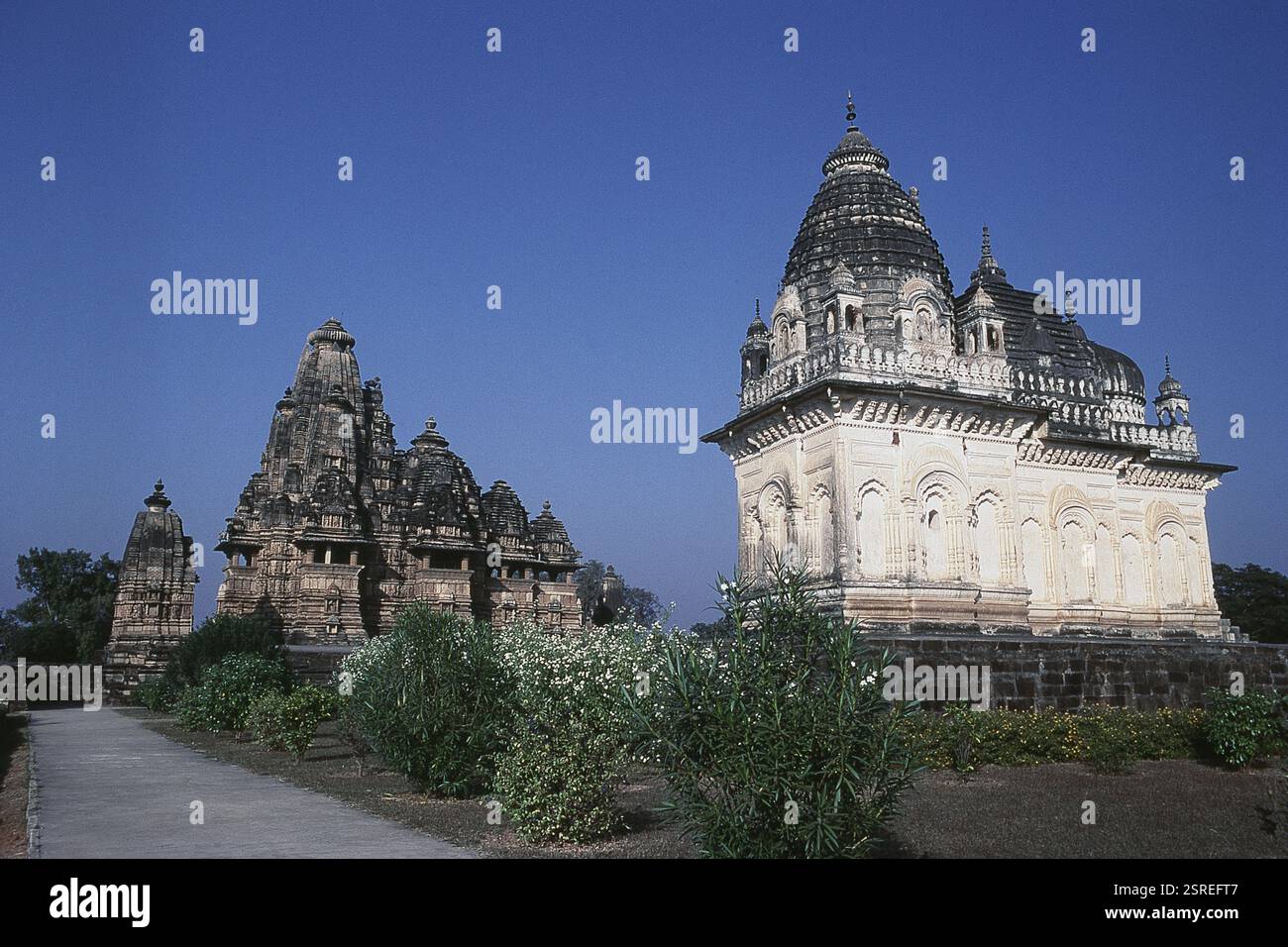 Vishvanatha and Parvati Temple, Khajuraho, Madhya Pradesh, India, Asia Stock Photo - Alamy
