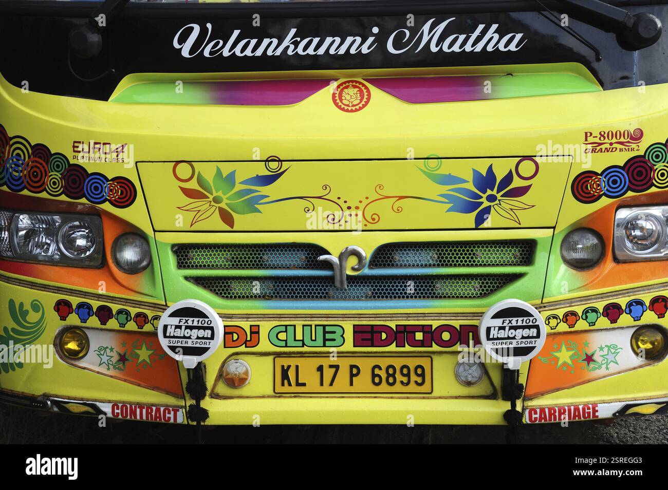 Painted tourist bus, munnar, kerala, India, Asia Stock Photo - Alamy