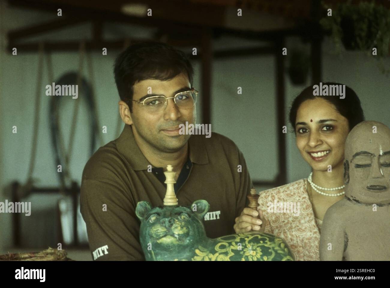 Viswanathan Anand and wife Aruna NO MODEL RELEASED Stock Photo - Alamy