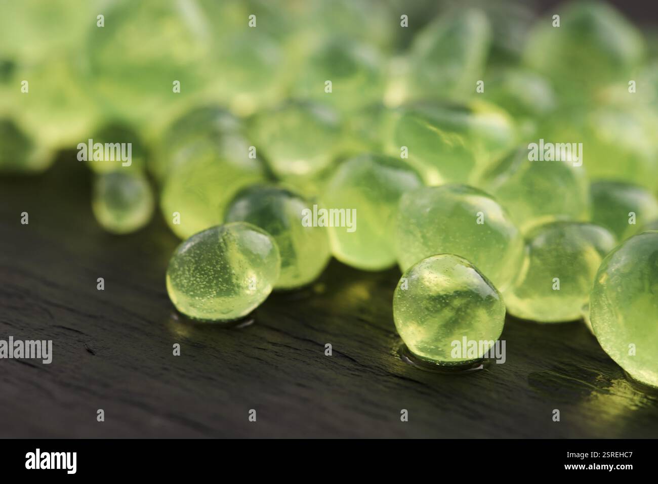 Mint caviar, molecular gastronomy Stock Photo - Alamy