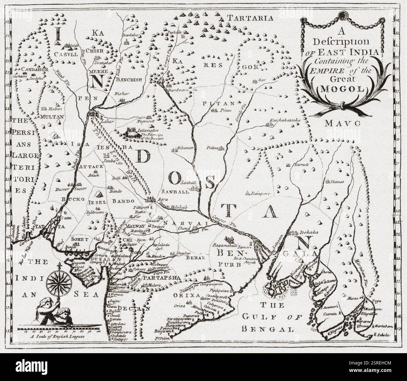Map of territories in east India, Asia Stock Photo - Alamy