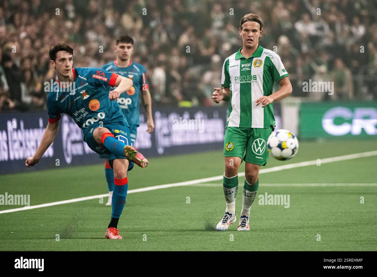 Stockholm, Sverige. 15th Feb, 2025. 250215 Varbergs Olle Edlund och ...